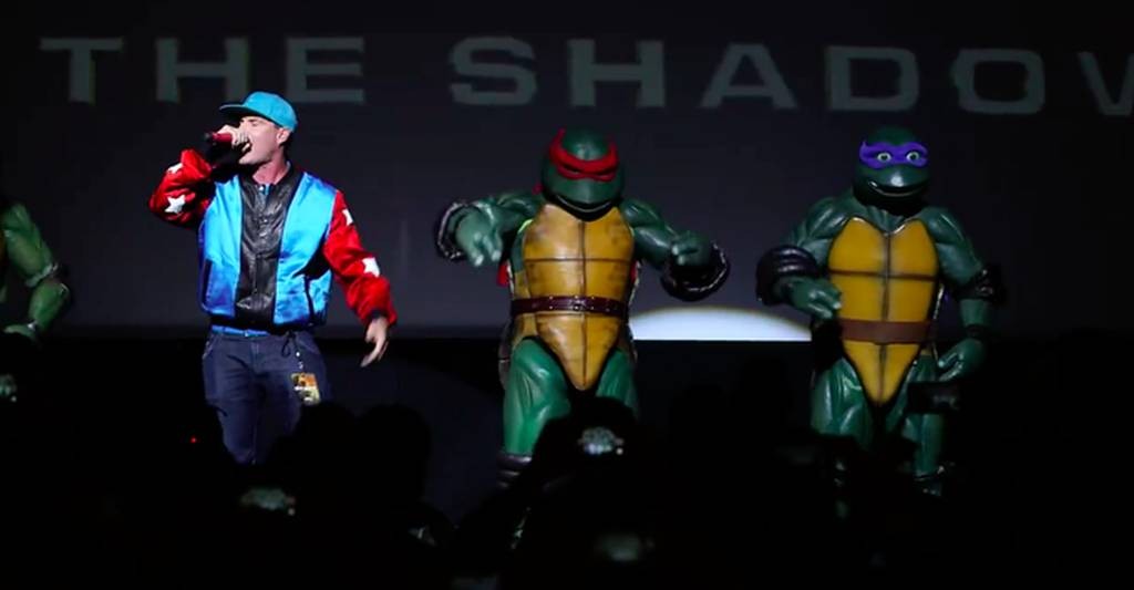 Vanilla Ice Reappears with TMNT during Movie Preview