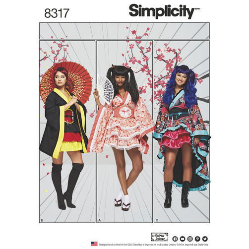 Simplicity 8317 Misses’ Cosplay Kimono Costumes Review | The Outerhaven