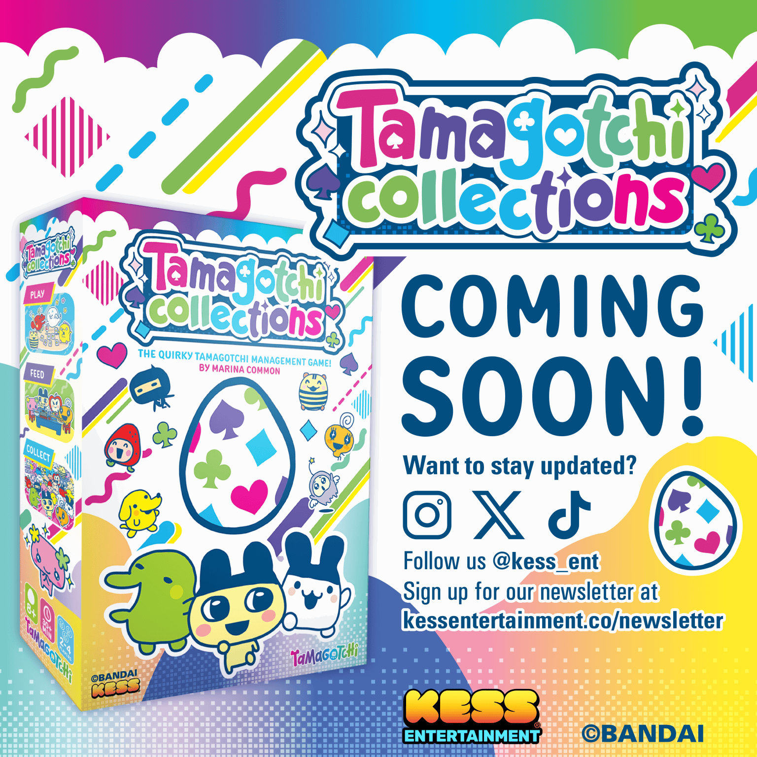 Tamagotchi Collections Board Game Set to Launch from KessCo & Bandai